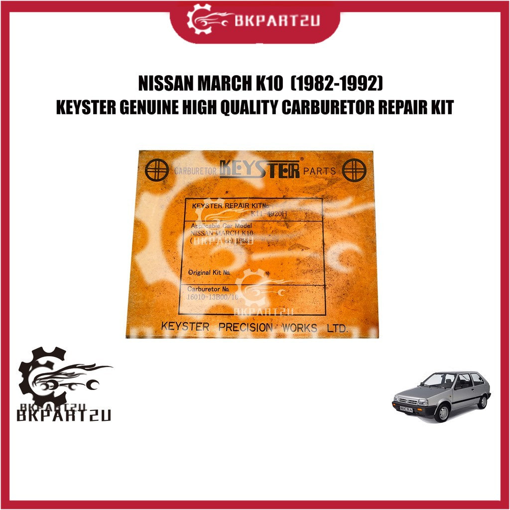 Nissan March K10 (1982-1992) Carburetor Repair Kit Made By Keyster K ...